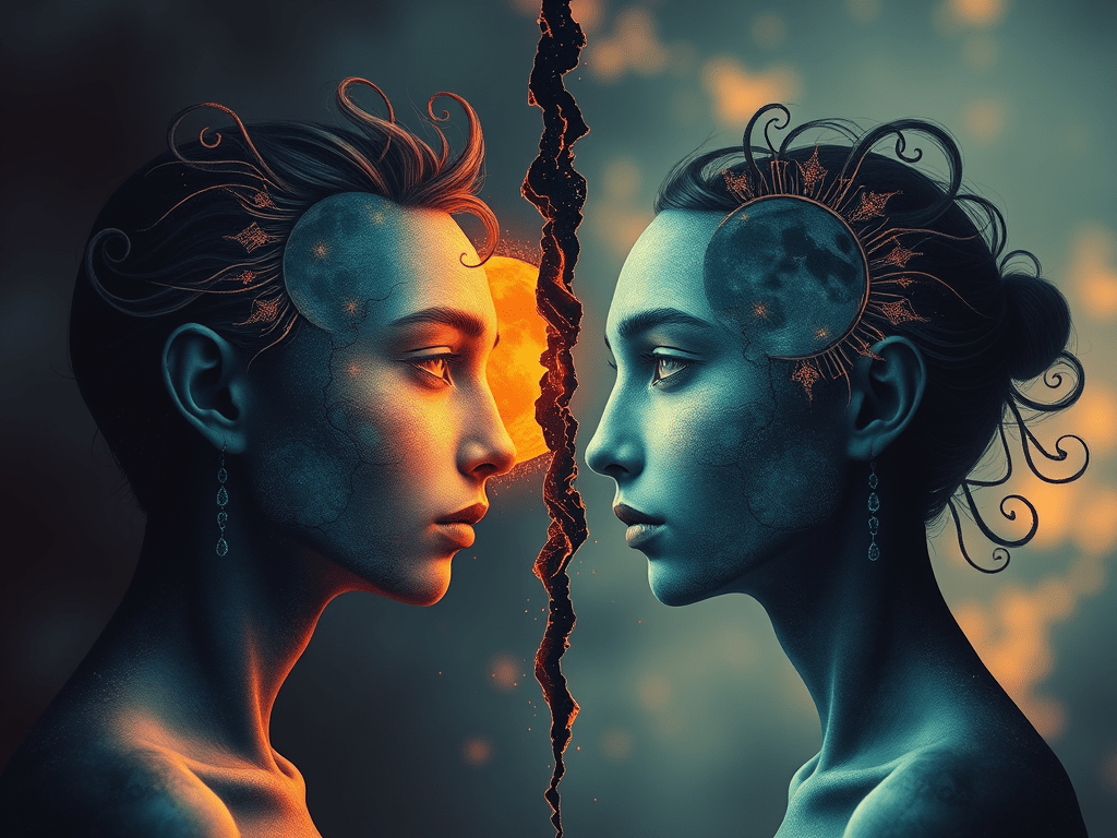 Emotional Breakdown: Sun opposite Moon = Heart and head file for ...